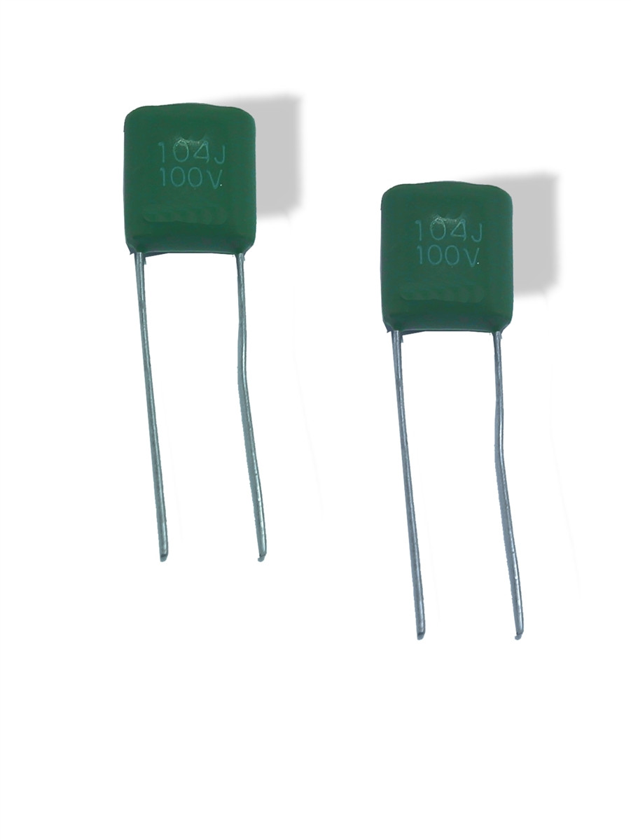 Poly film metal film green Capacitor .10 uf 100v