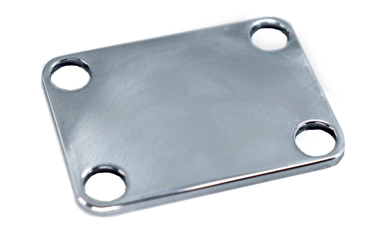 Neck Plate Electric Small Chrome Steel 35-6 x 48-5 mm