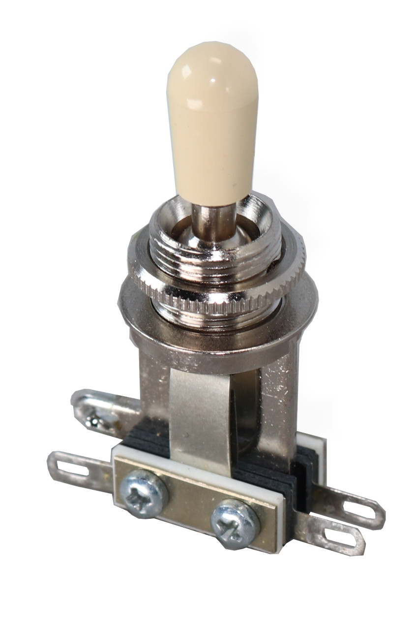 Toggle 3 way Switch Chrome with ivory knob Switchcraft