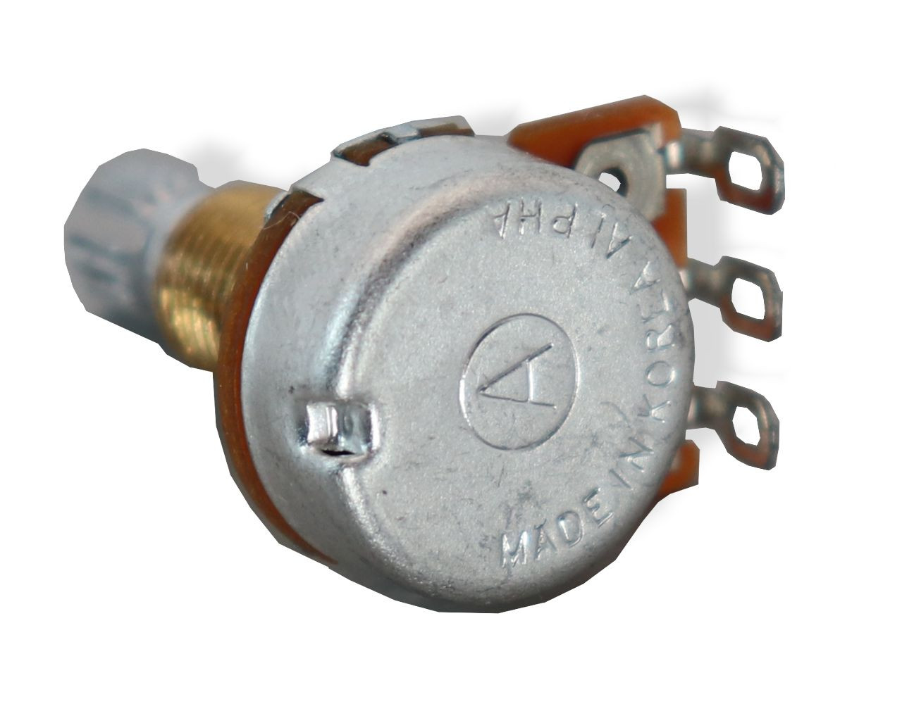 Potentiometer250K A Log, Alpha Korea Brass Shaft