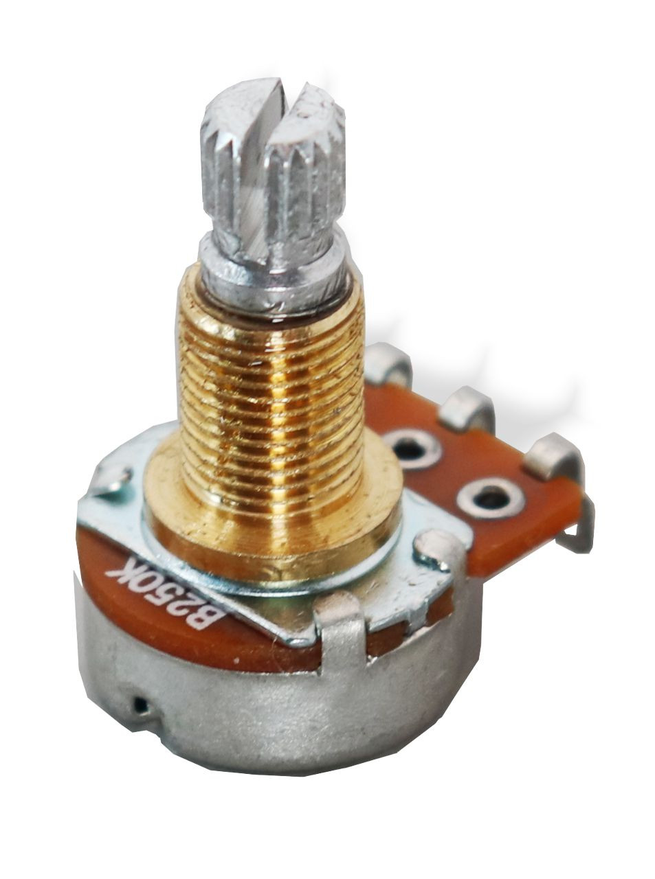 Potentiometer250K B Linear, Alpha Korea Brass Shaft