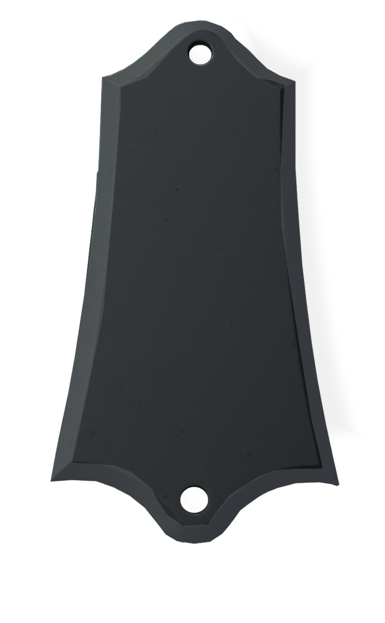 Truss Rod Cover G US Style Bell Black Bevel Edge