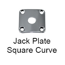 Square curved jack plate for Electric and Bass Guitars. Fits to body ...