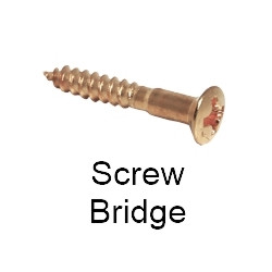 Mounting Screws for Bridges #5 gold, chrome, black