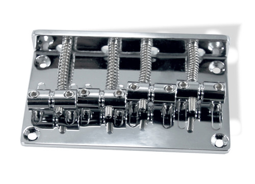 Bass Bridge 60mm 4 String Chrome, string through bridge. 20mm string ...