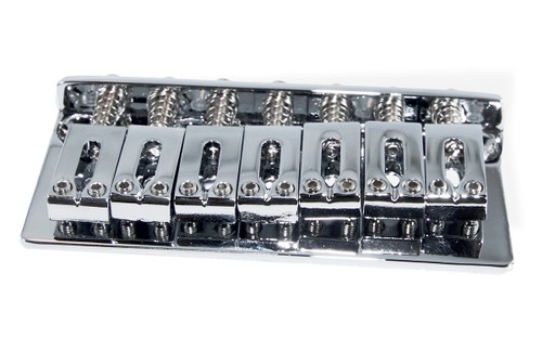 Custom shop 7 String through body hardtail bridge chrome