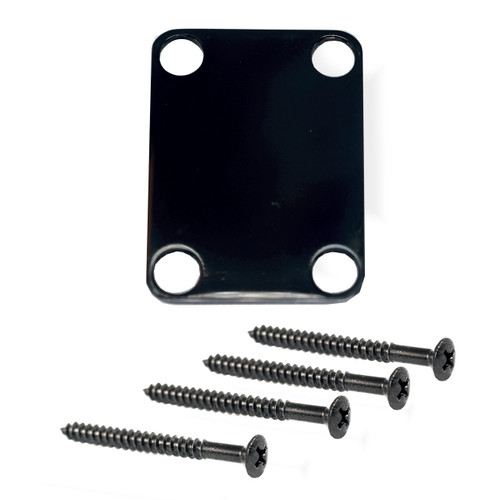 Neck Plate Electric Small Black Steel 35-6 x 48-5 mm