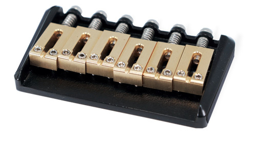 Modern Hardtail Guitar Bridge String through body wrap side black 52.5mm