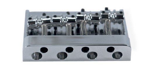Bass Bridge 57mm 4 String thru bridge Chrome 7.4oz High Mass