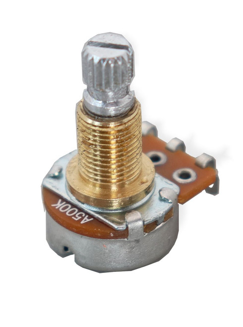 Potentiometer500K AB Log and Audio Set, Alpha Korea Brass Shaft