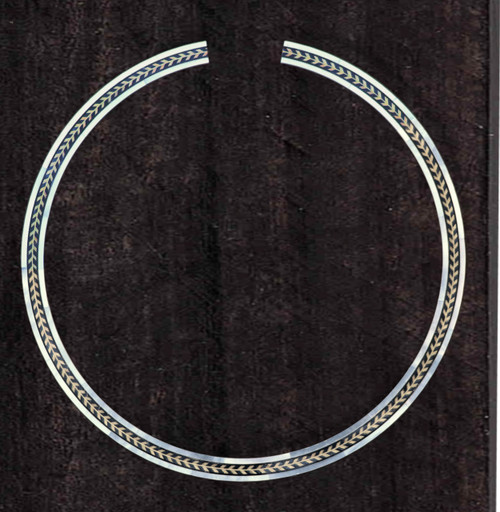 rosette acoustic wide 117mm mop herringbone