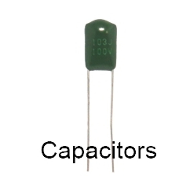 Electronics for guitars and bass. Capacitor, switch, jack, wire ...