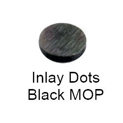 Black Mother of Pearl Inlay Dots. Various sizes available