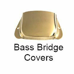 Metal bridge covers for use with J and P style bass electric guitars.