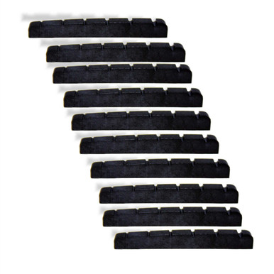 guitar graphite nut radius flat bottom