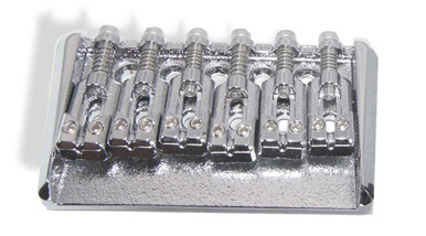 Bridge String through body wrap edge hardtail chrome textured