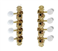 Mandolin Tuning Machine Geared 15:1 ratio 8 String Set Gold