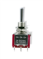 Toggle mini 3 way switch chrome knob