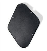 Control cavity plate rear cover black. LP size and shape, textrued finish