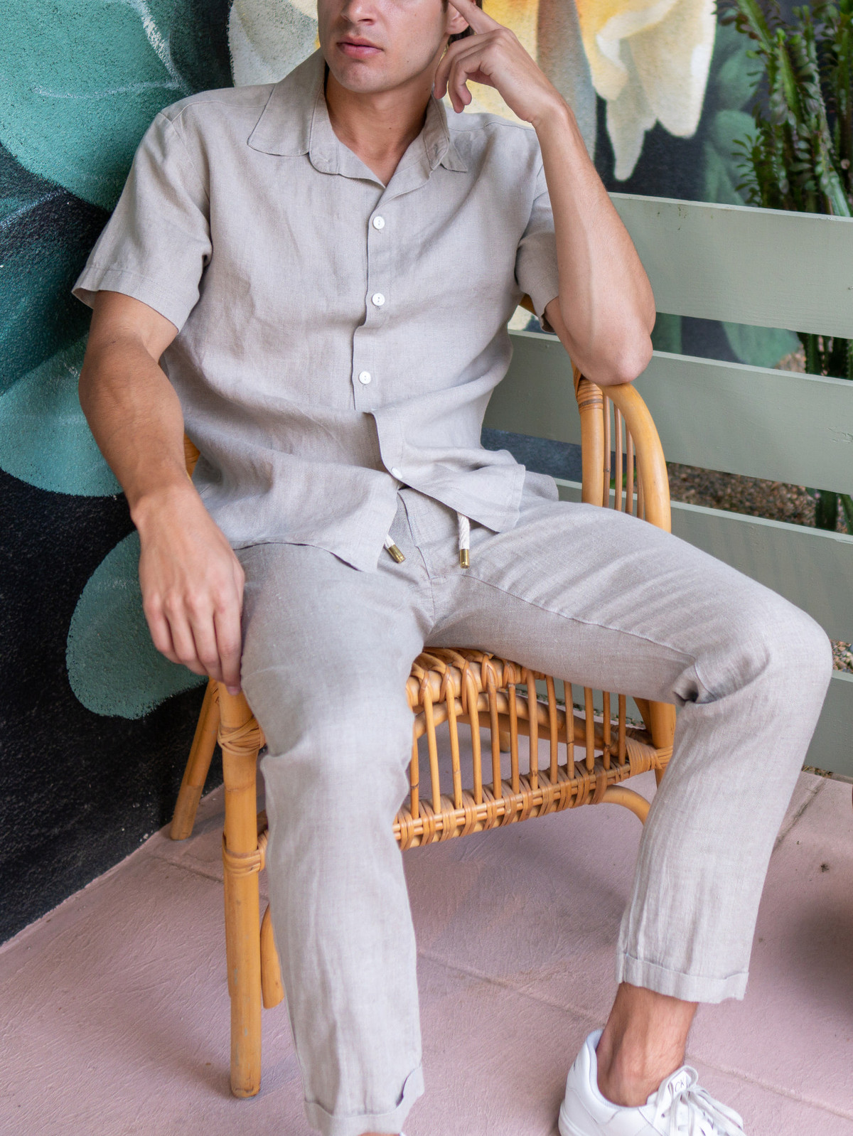 The Linen Slacks Natural