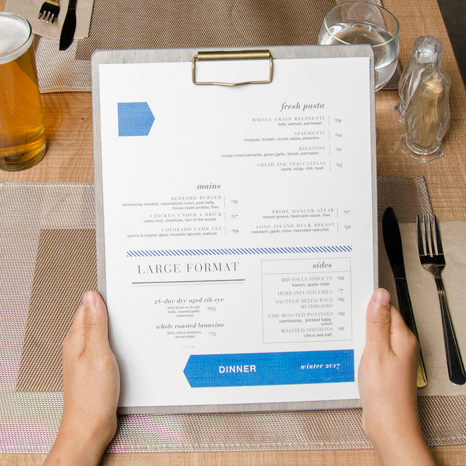 Clipview Menu Holder - Van Bind