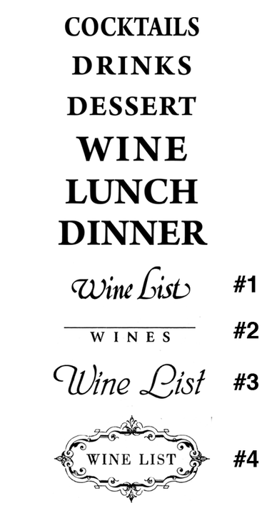 Wine List Menu Cover Binder - Van Bind