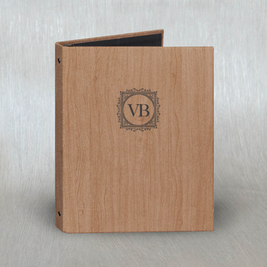 Custom Wood Style Binder - Fully Customizable - Various Sizes and Colors