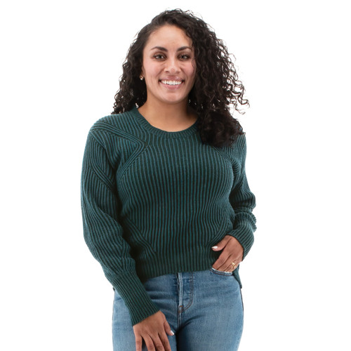 Women's Nadia Scoop Neck Varigated Rib Sweater | Aventura
