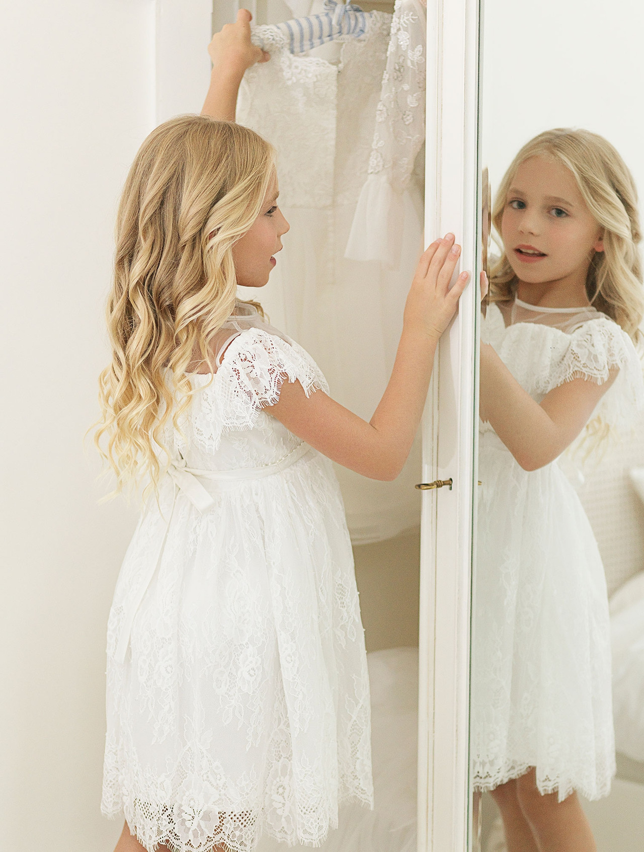 Ivory girls wedding dress | Girls ivory party dress | Natalia