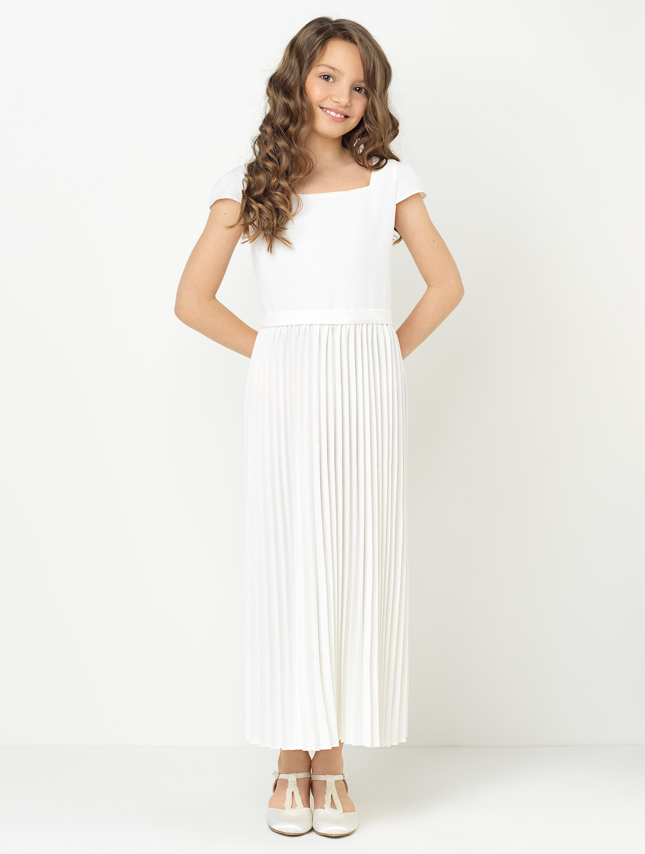 Ivory girls wedding dress | Girls ivory party dress | Violet