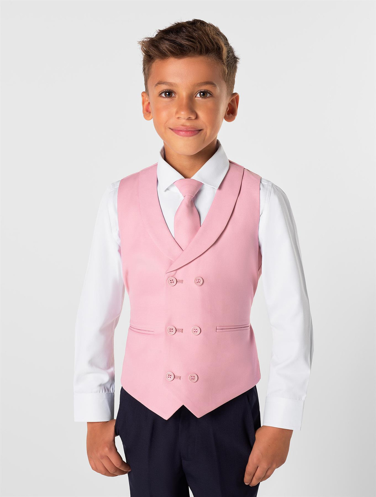 Boys dusty pink waistcoat suit | Dusty pink page boy waistcoat suit ...