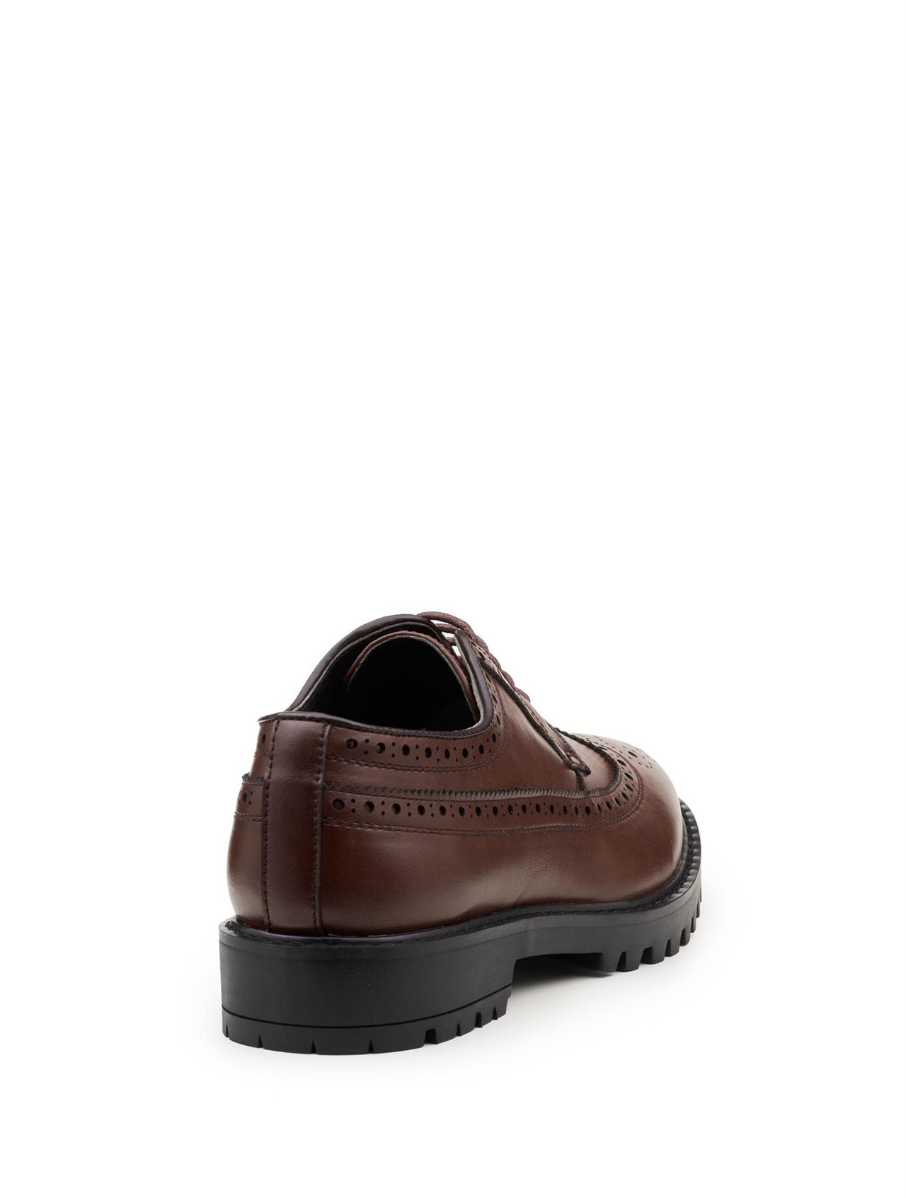 Boys brown chunky brogues | Brown chunky sole brogues for boys | Leyton ...