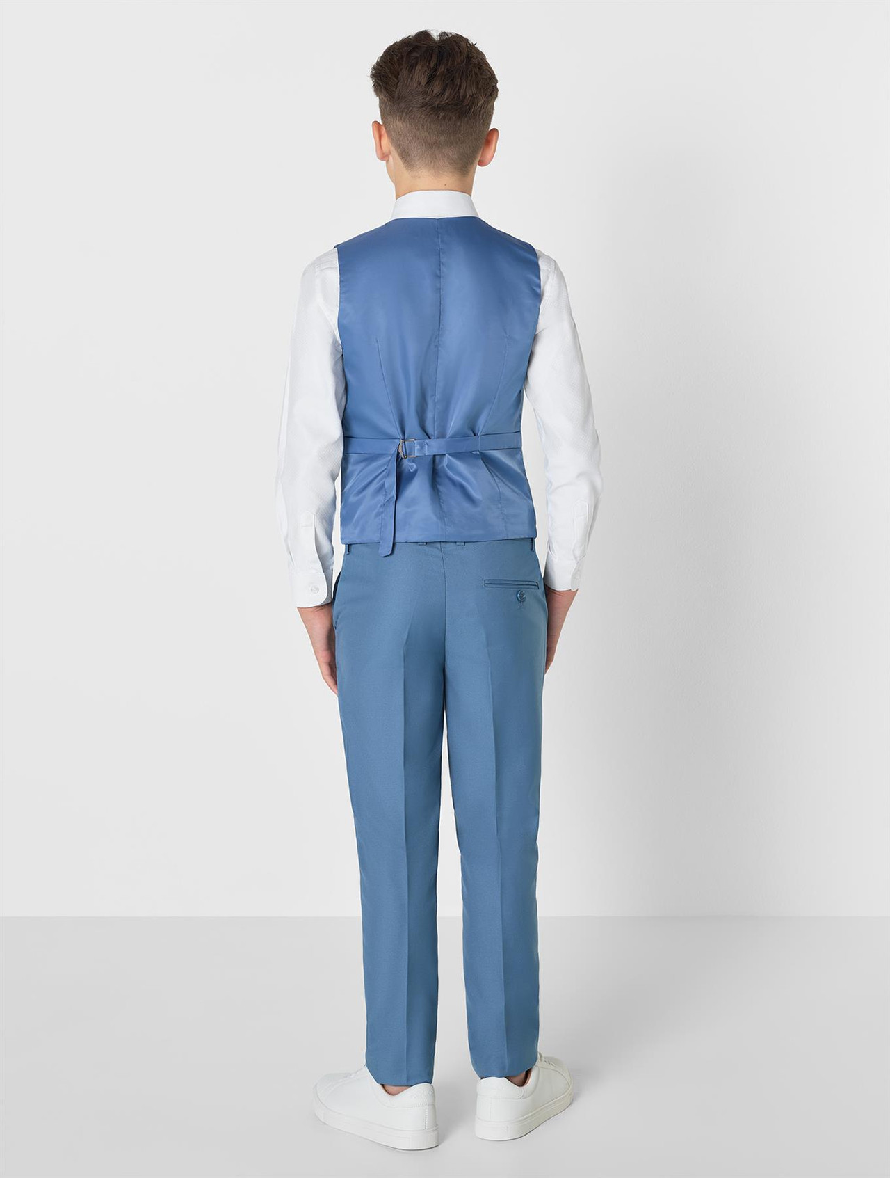 Boys steel blue suit | Boys blue wedding suits | Boys blue prom suit ...