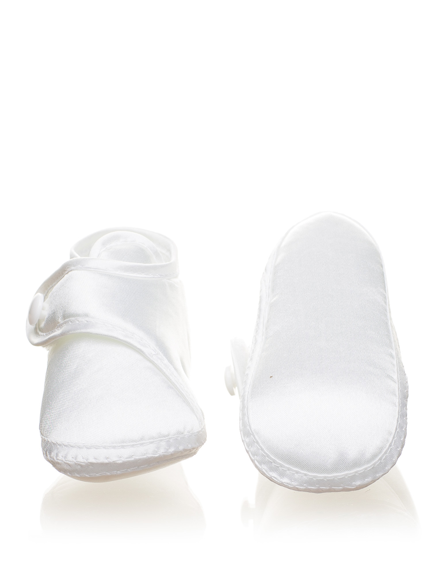 Babies white shoes | Unisex christening shoes | Fake button