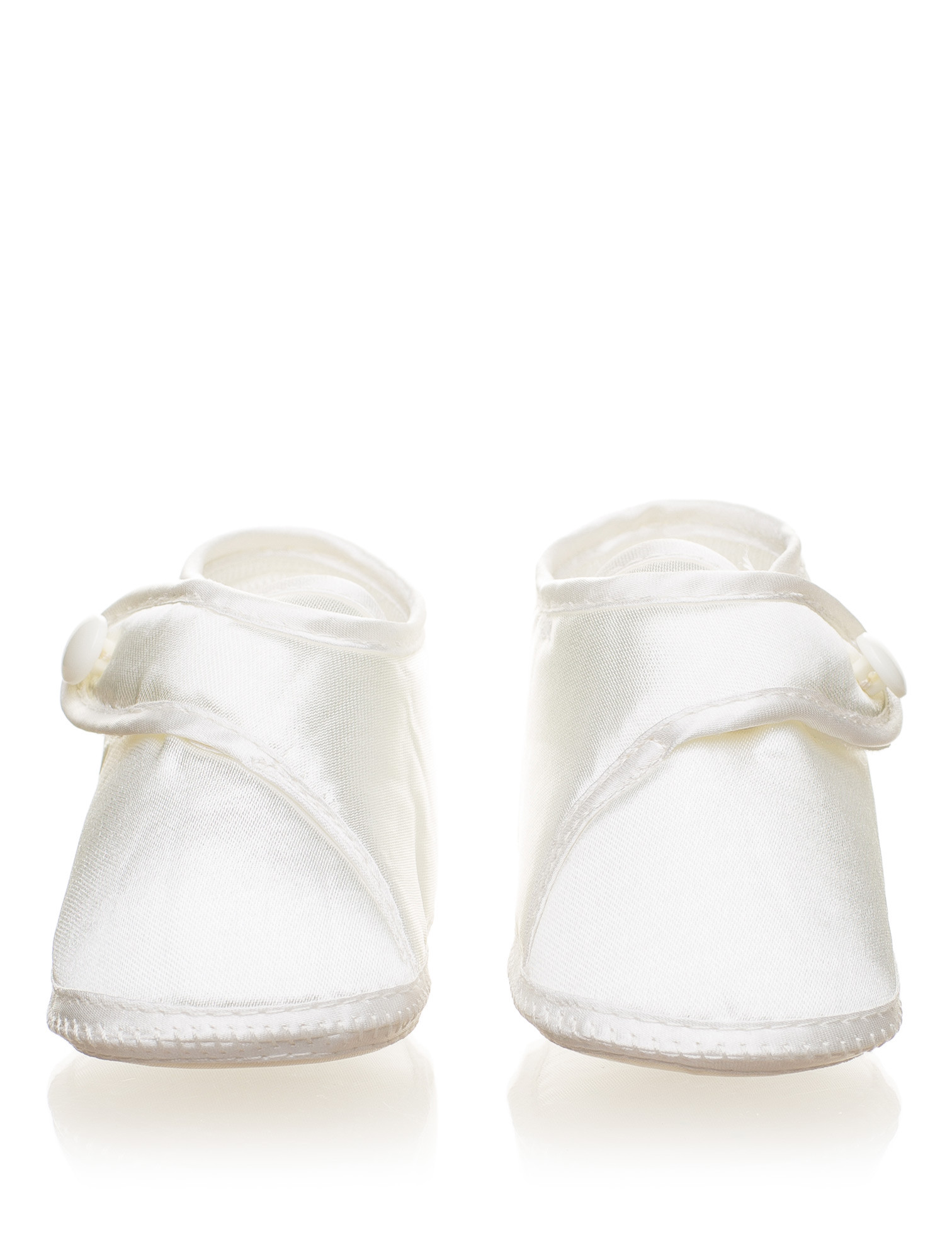 Babies ivory shoes | Unisex christening shoes | Fake button
