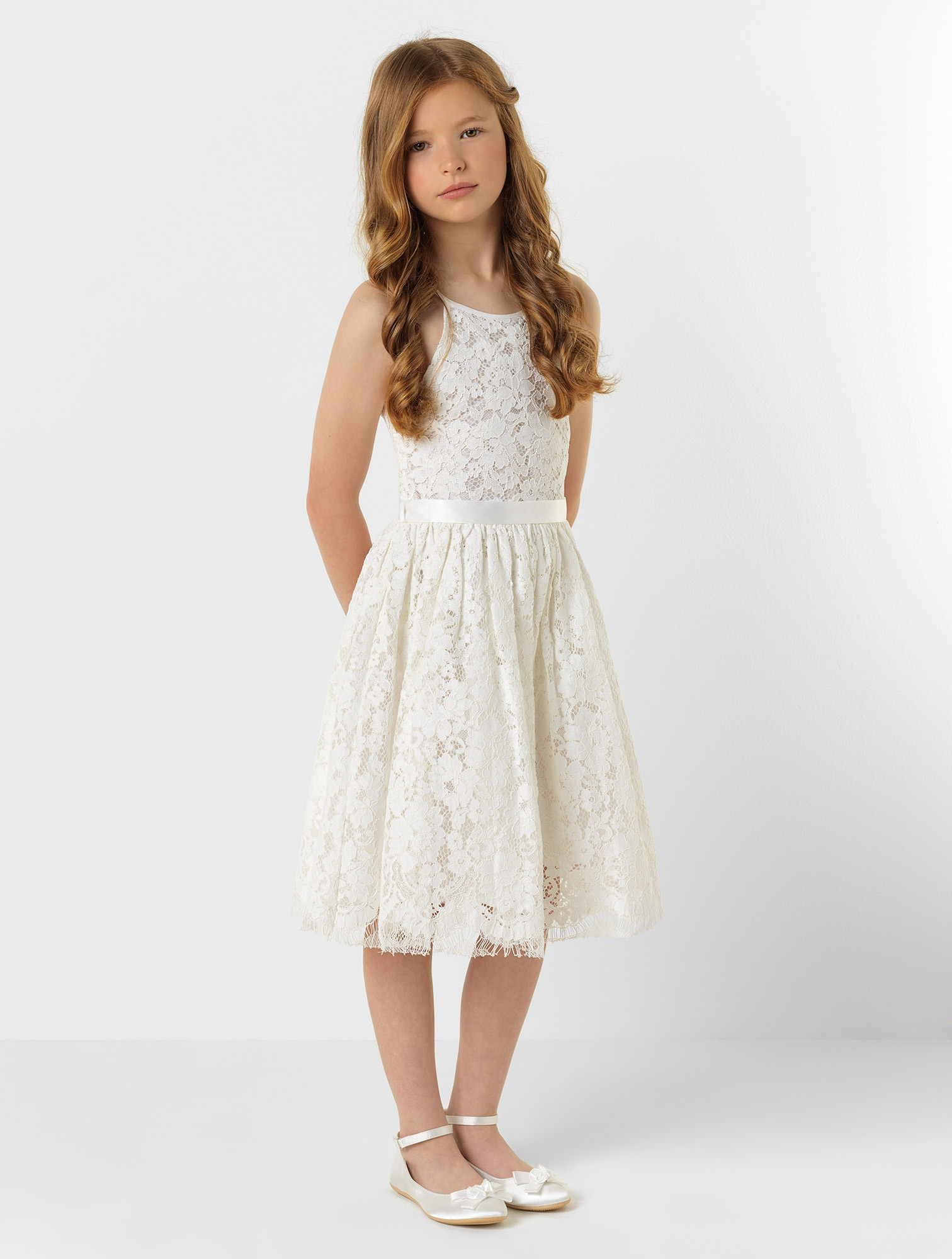 Girls ivory prom dress | Ivory flower girl dress | Eloquence collection ...