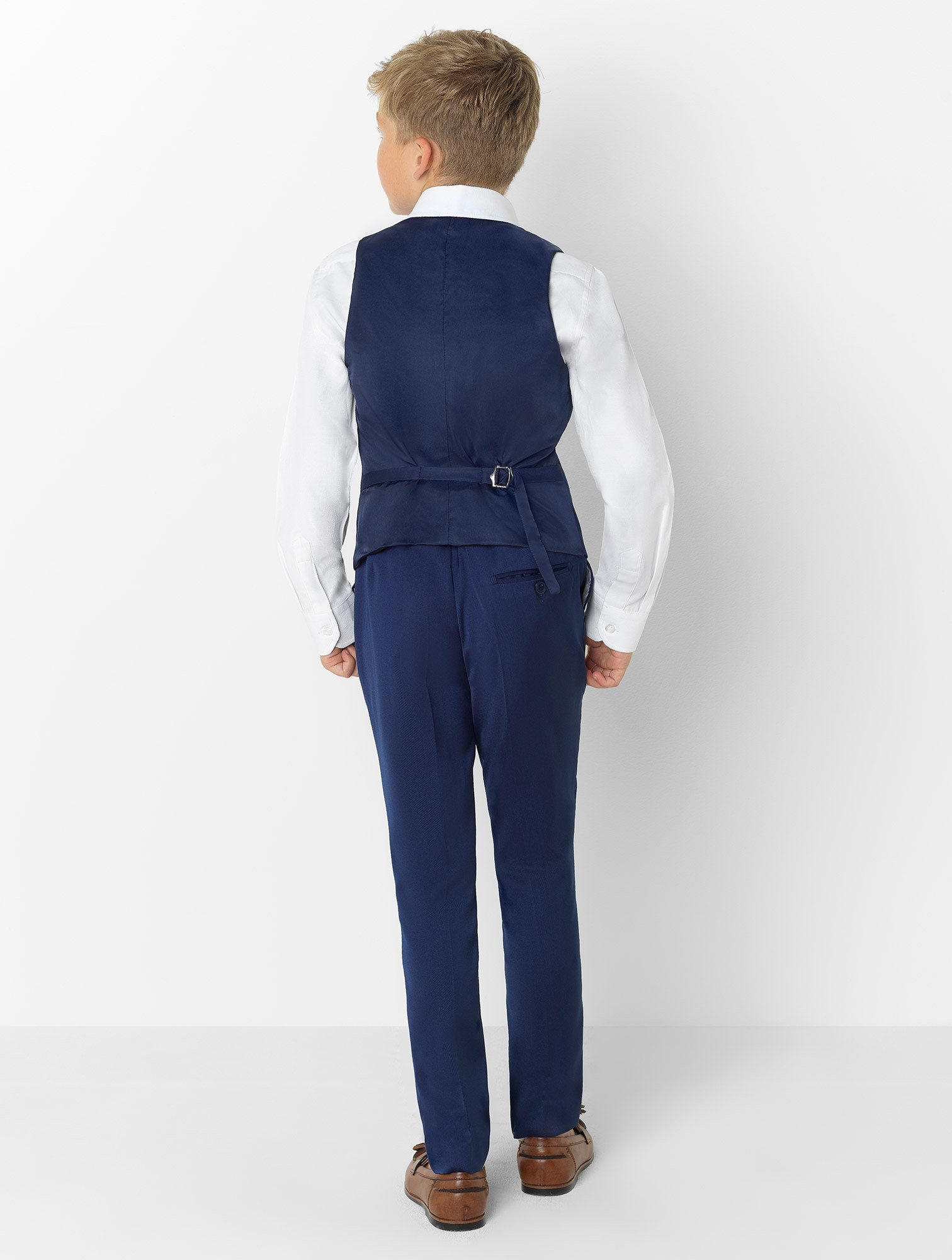 Boys Roco blue modern fit suit | Boys blue 3pc suit | Roco