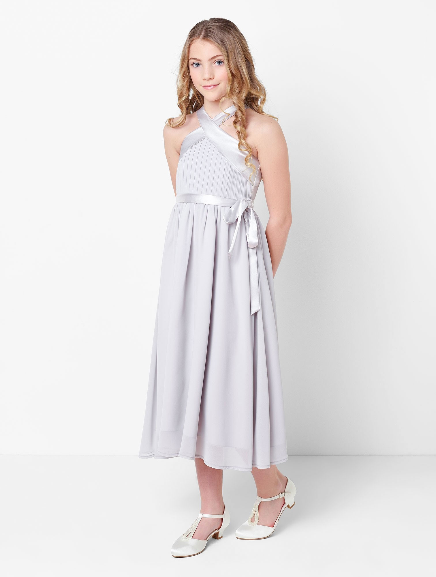 Girls grey occasion dress | Girls grey flower girl dress | Paisley of ...