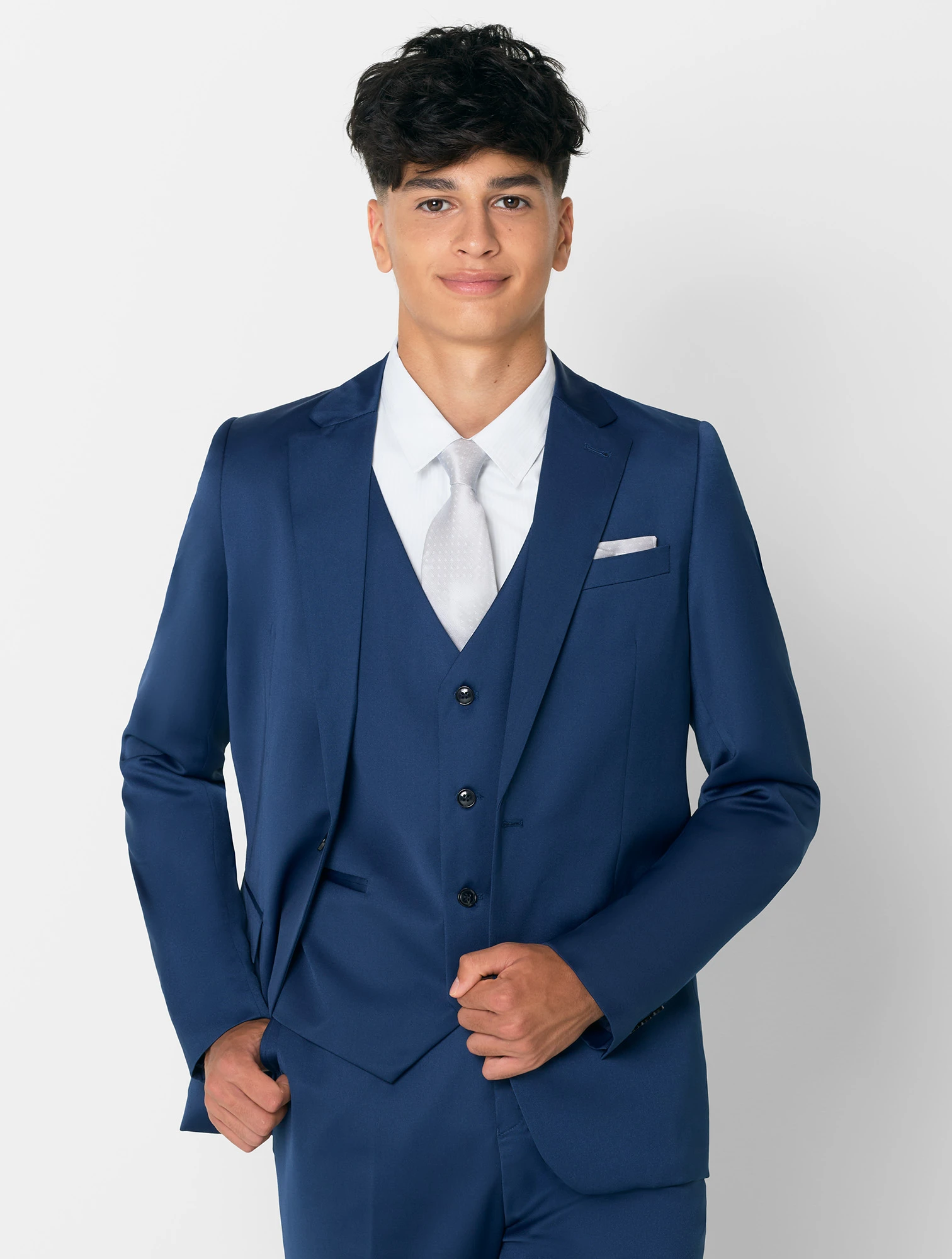 Teen boys Roco blue modern fit suit | Boys blue 3pc suit | 1-16yrs | Roco