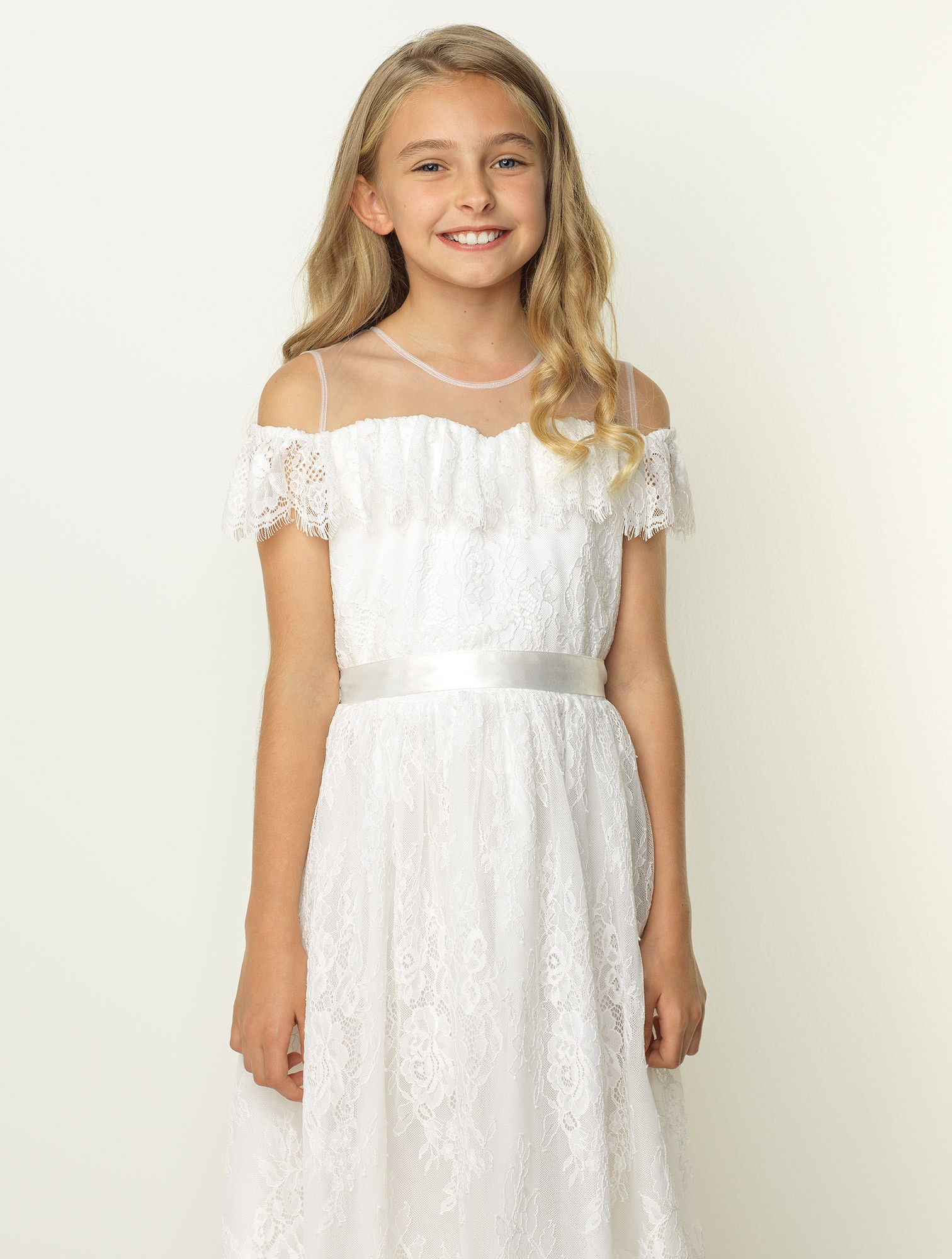 Ivory girls wedding dress | Girls ivory party dress | Natalia