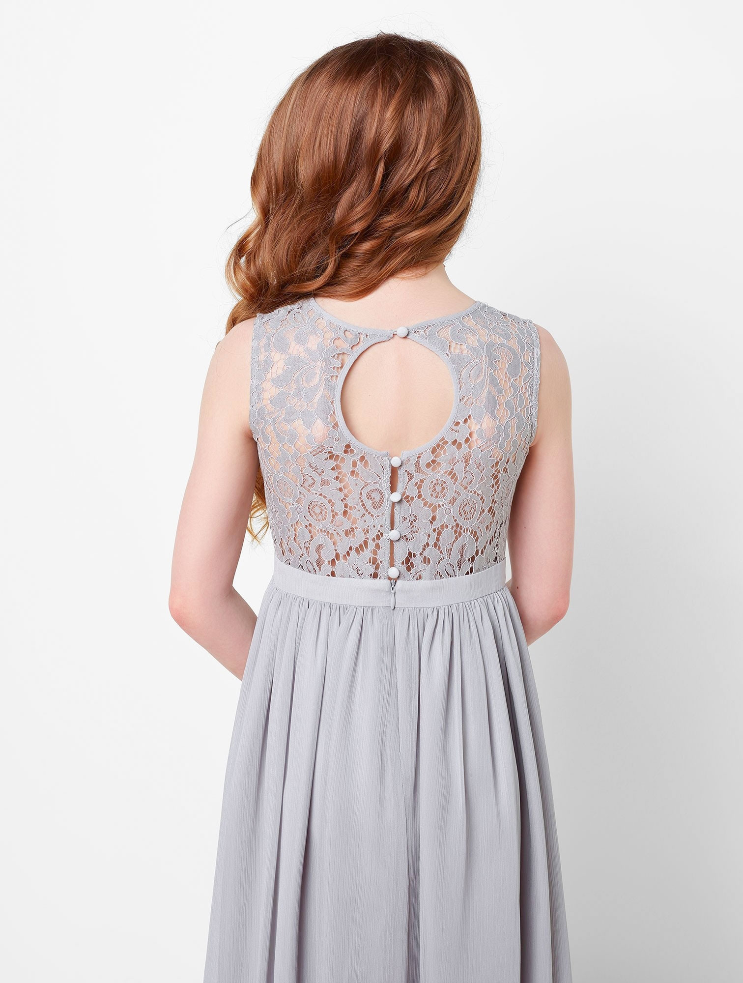 Girls grey occasion dress | Girls grey flower girl dress | Paisley of ...