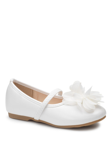Girls bridesmaid white shoes | White flower girl shoes | Bloom