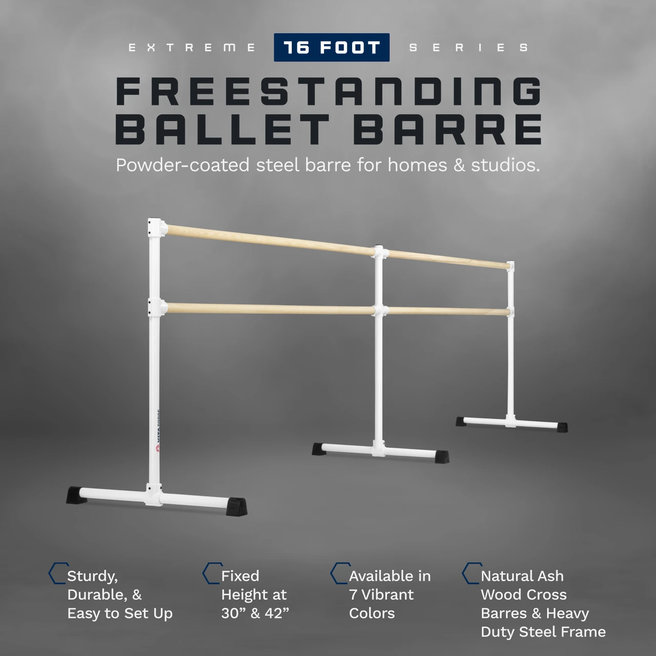 Extreme Series Wood Ballet Barre | Freestanding Ballet Barres |Barré
