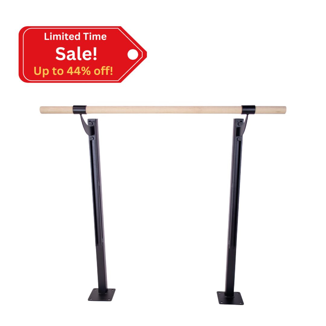 JULIET Single Bar Adjustable Ballet Barres | Dance Wall Brackets