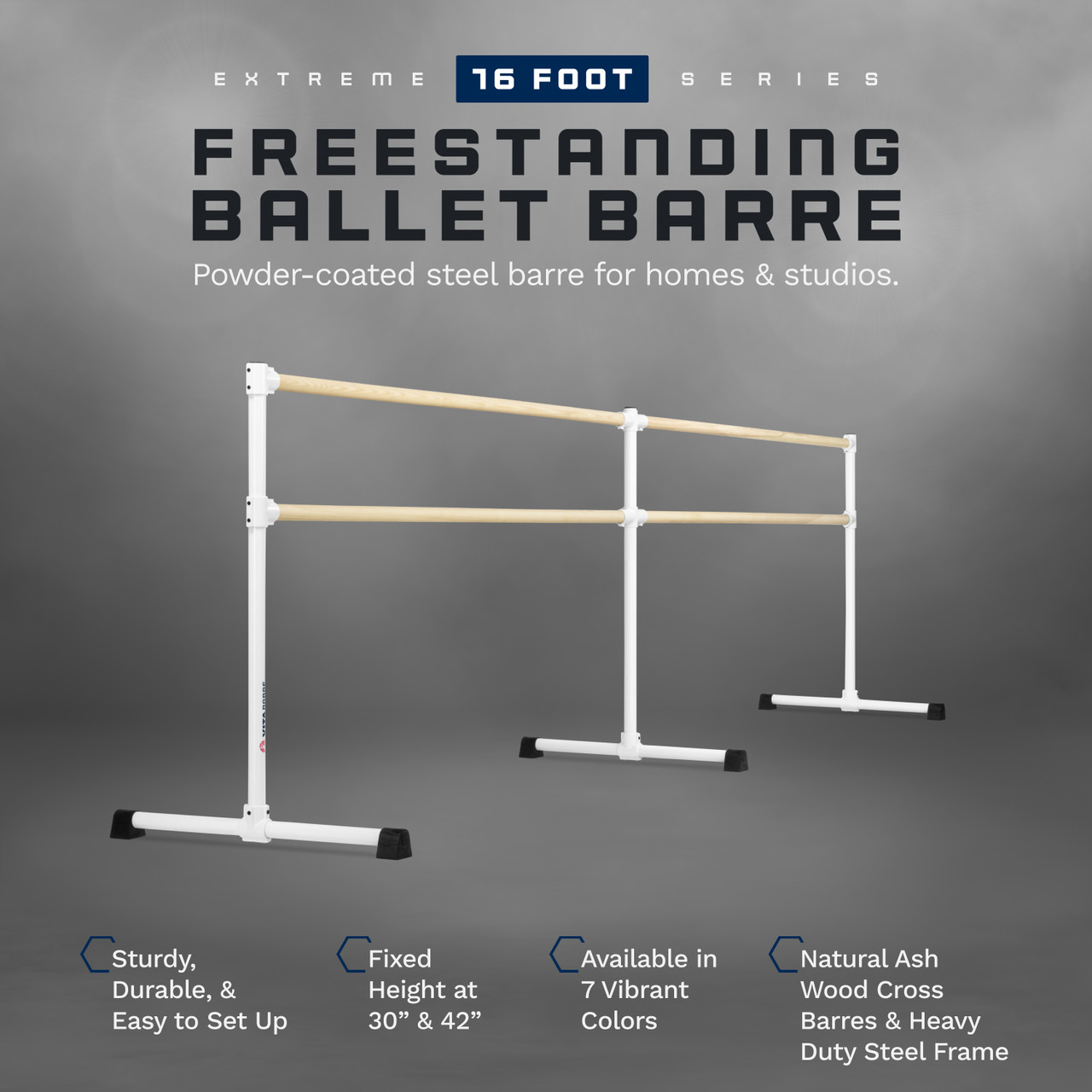 Extreme Series Wood Ballet Barre | Freestanding Ballet Barres |Barré