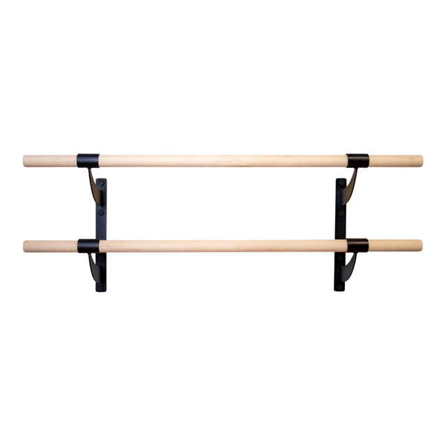 Odette Wall Mounted Double Ballet Barres | Dance Wall Brackets | Barre