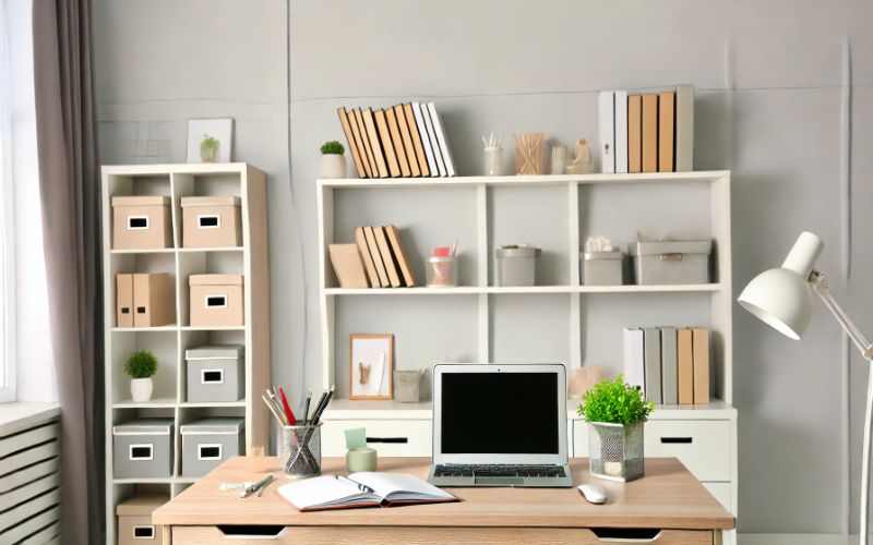 Desk Organization Shelves Ideas - HandyLaundry.com