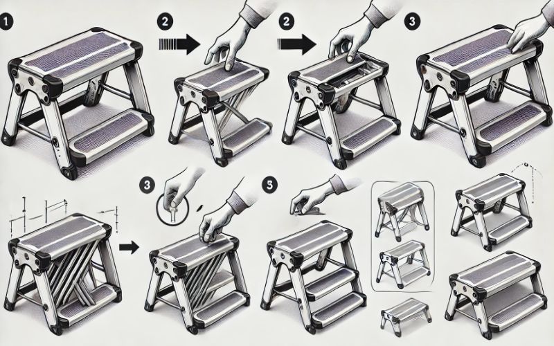 How Do You Close a Step Stool? - HandyLaundry.com