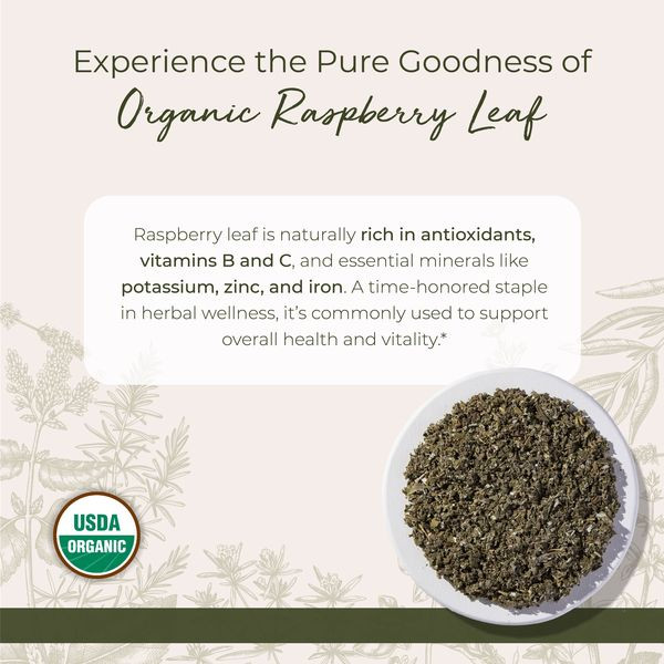 Raspberry Leaf Cut and Sifted Organic