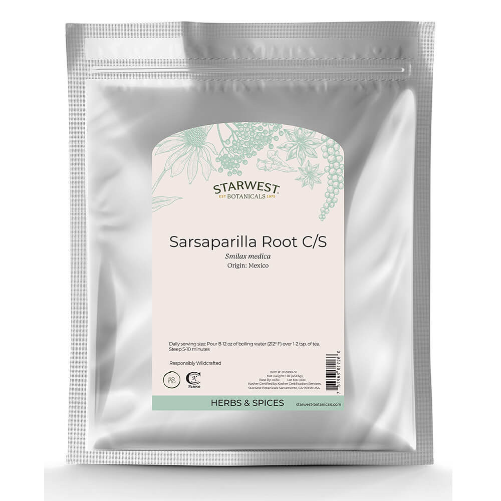 Sarsaparilla Root Cut Sift (Mexican) Wildcrafted